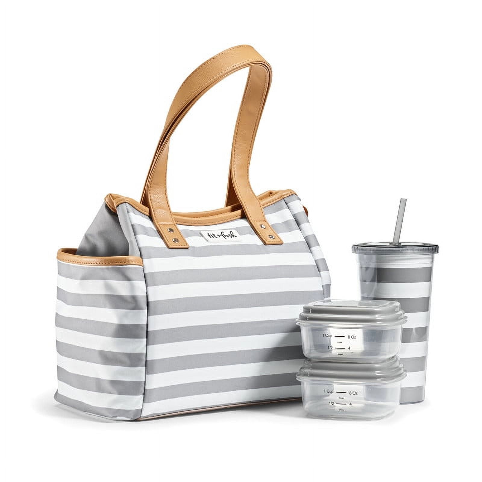 Westerly Lunch Bag Kit with 2 containers and Matching Tumbler - Gray ...