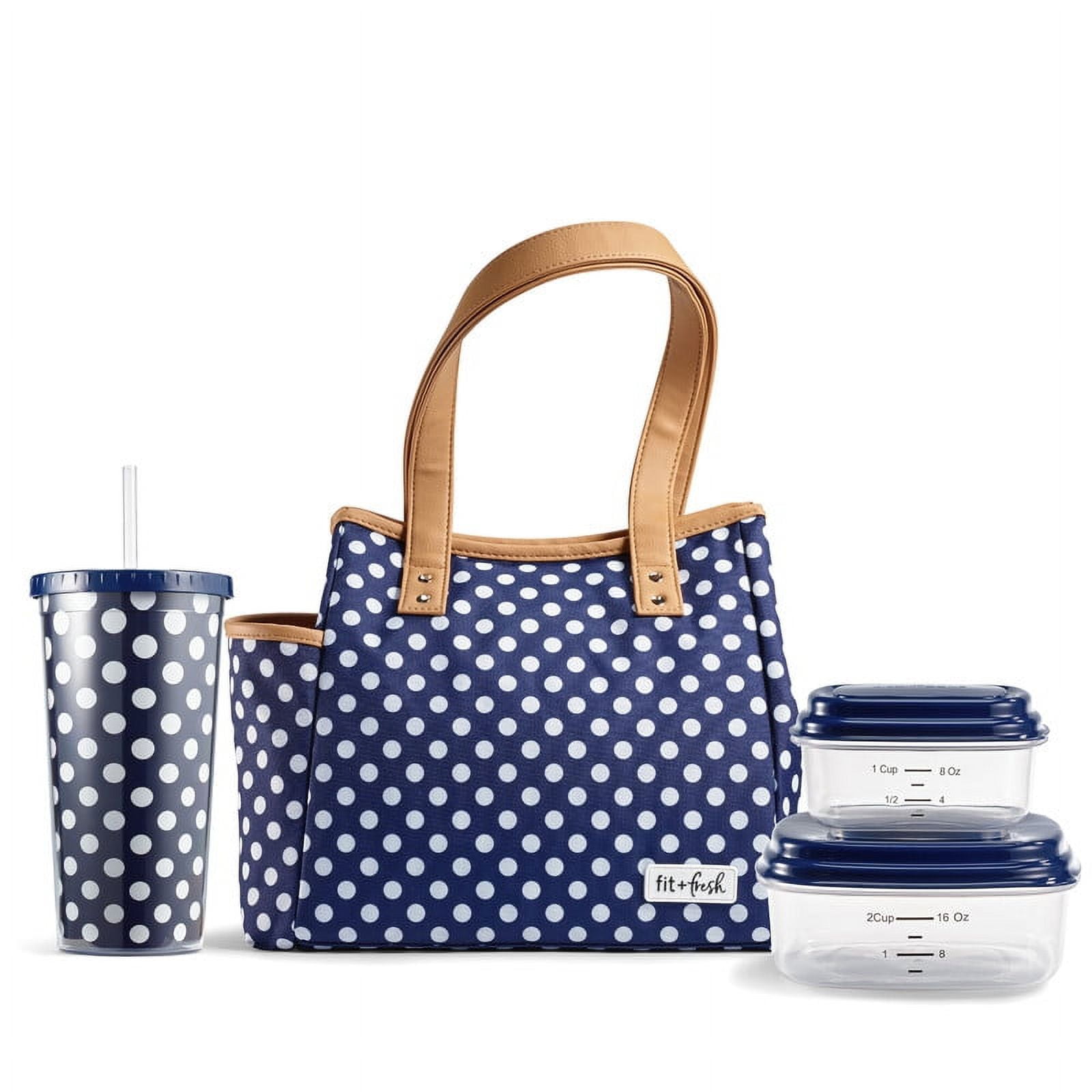 Westerly Lunch Bag Kit with 2 containers and Matching Tumbler - Navy ...
