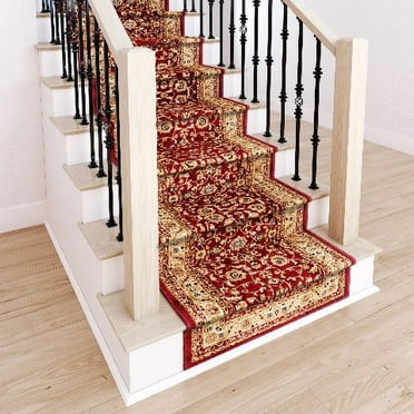 Westerly 25' Stair Runner Rugs - Luxury Bergama Collection Stair Carpet ...