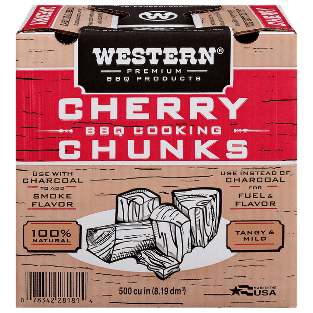 Western 500 CU in Cherry Smoking Wood Chunk Box - Walmart.com