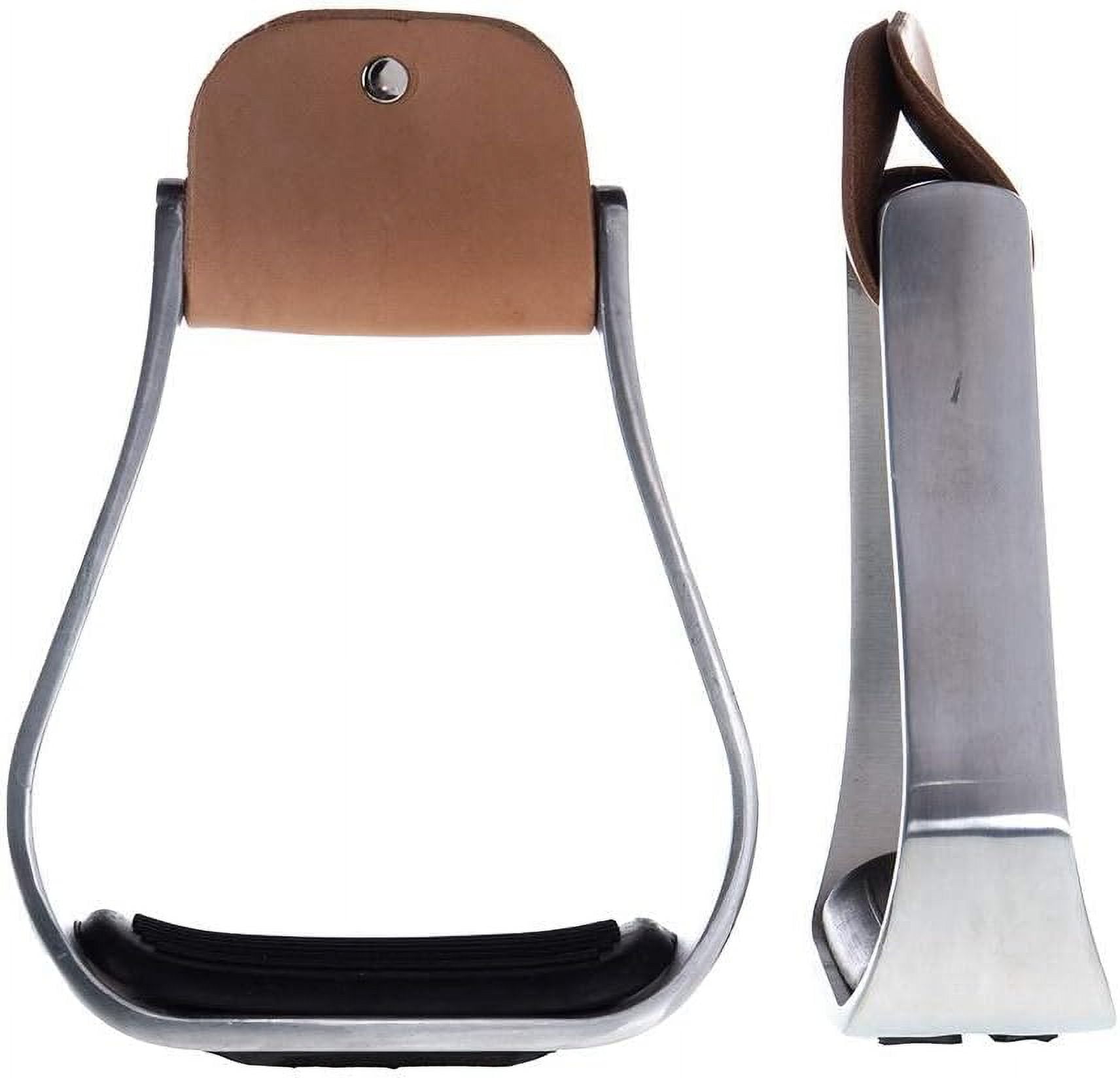 Western Aluminum Padded Bell Stirrups - Walmart.com