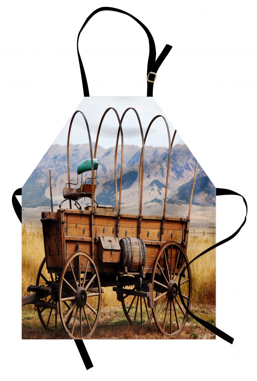 Western Apron Photo of Old Nostalgic Wild West American Cart Carriage ...