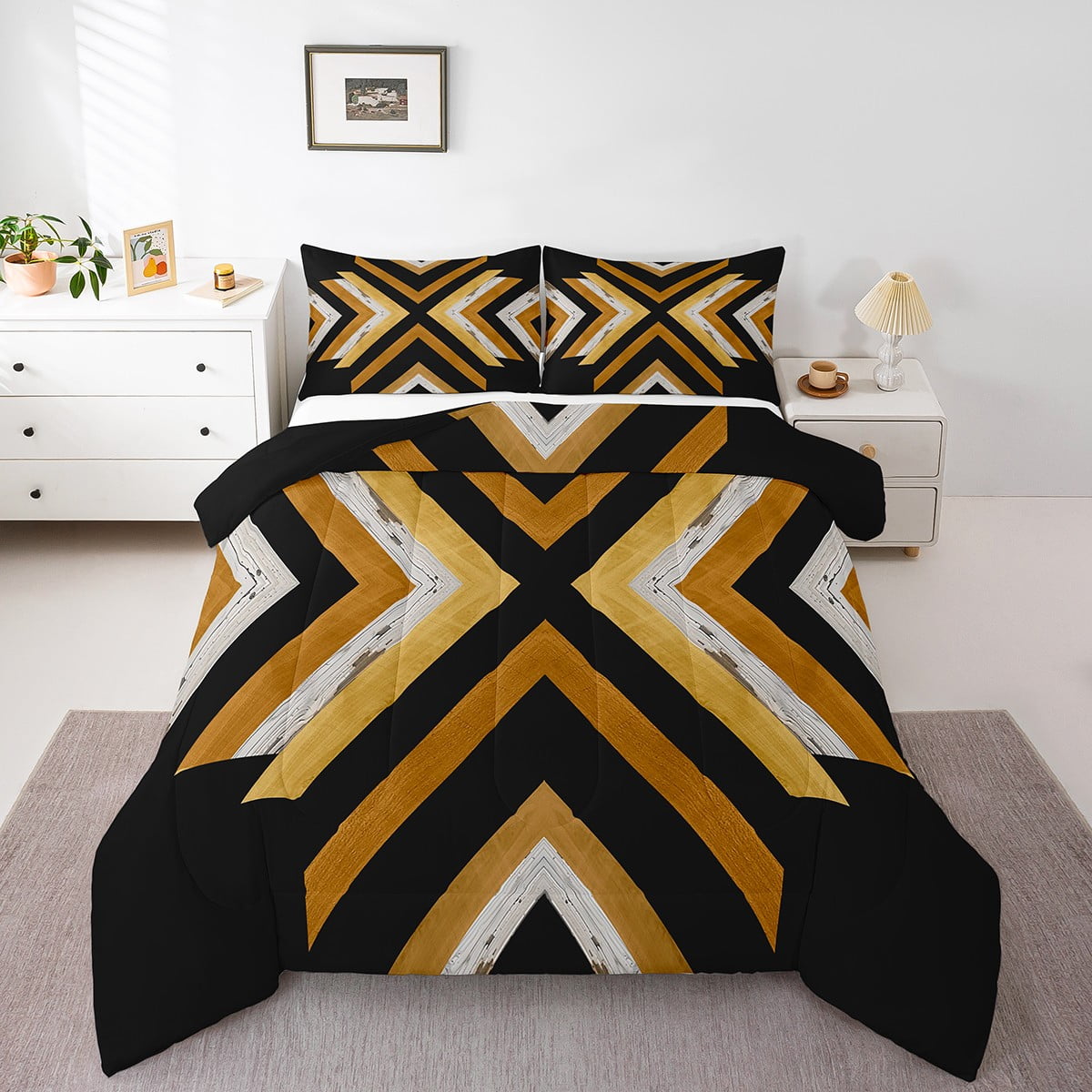 Western Aztec Down Comforter Southwestern Boho Bedding Set Queen ...