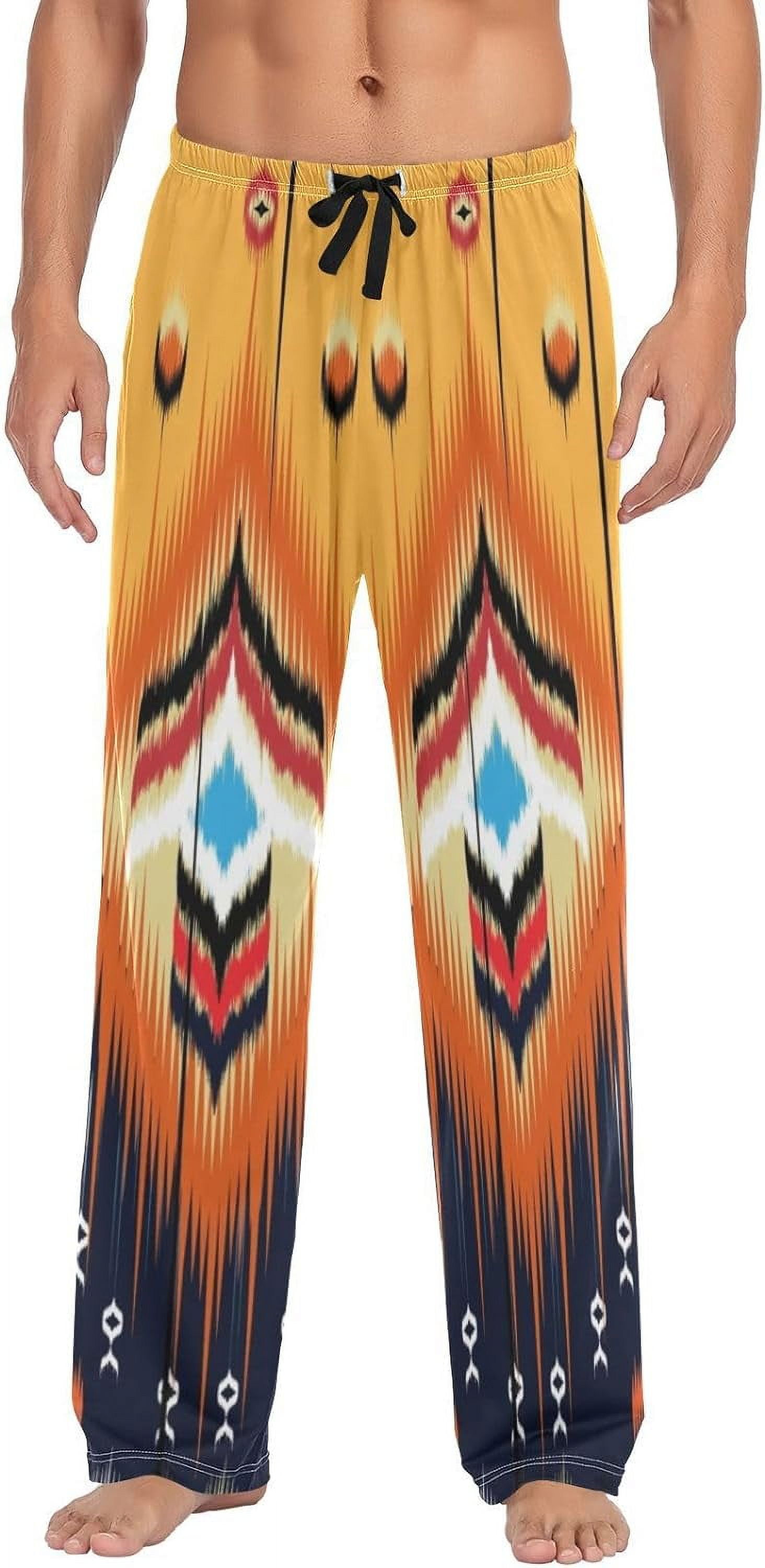 Western Aztec Men's Pajama Pants, Soft and Comfortable Lounge Sleep ...