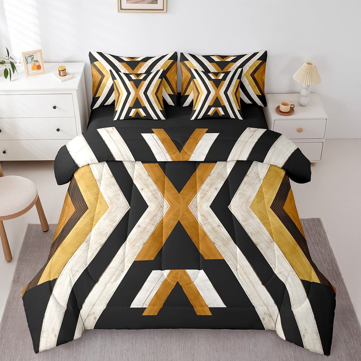 Western Aztec Queen Comforter Set 7 Piece Rustic Farmhouse Style ...