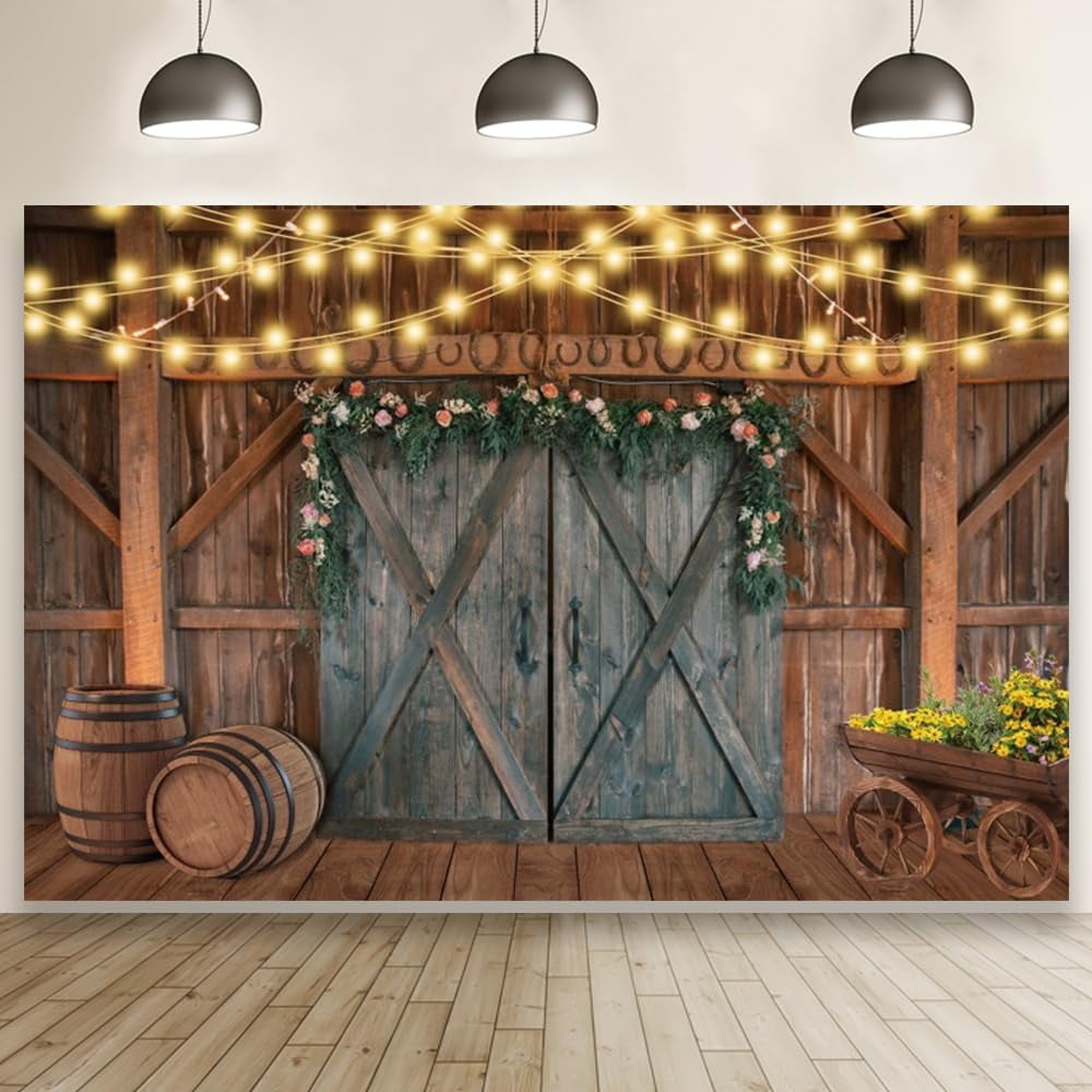 Farmhouse Christmas Background