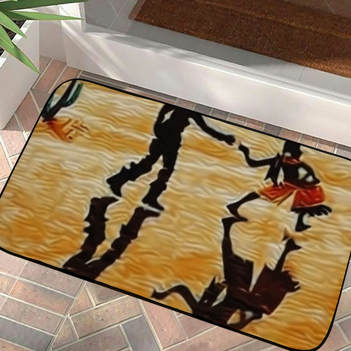Western Bathroom Rugs, Kokopelli Native Southwestern Bath Mat for ...