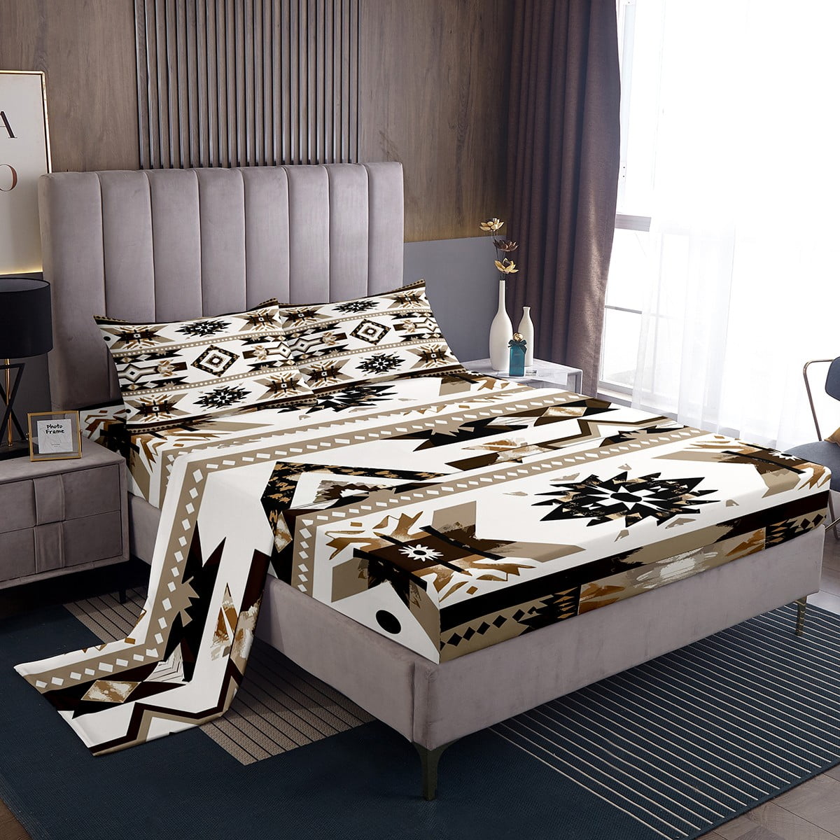Western Bed Sheets Set Southwestern Sheets,Geometric Aztec Sheet Set ...