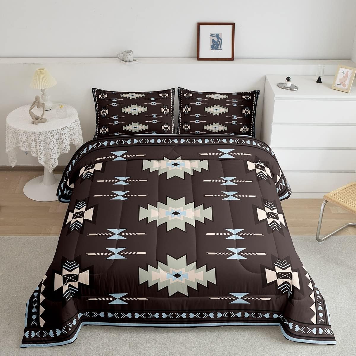 Western Bedding Sets Southwest Native Aztec Quilt for Women Men Exotic ...