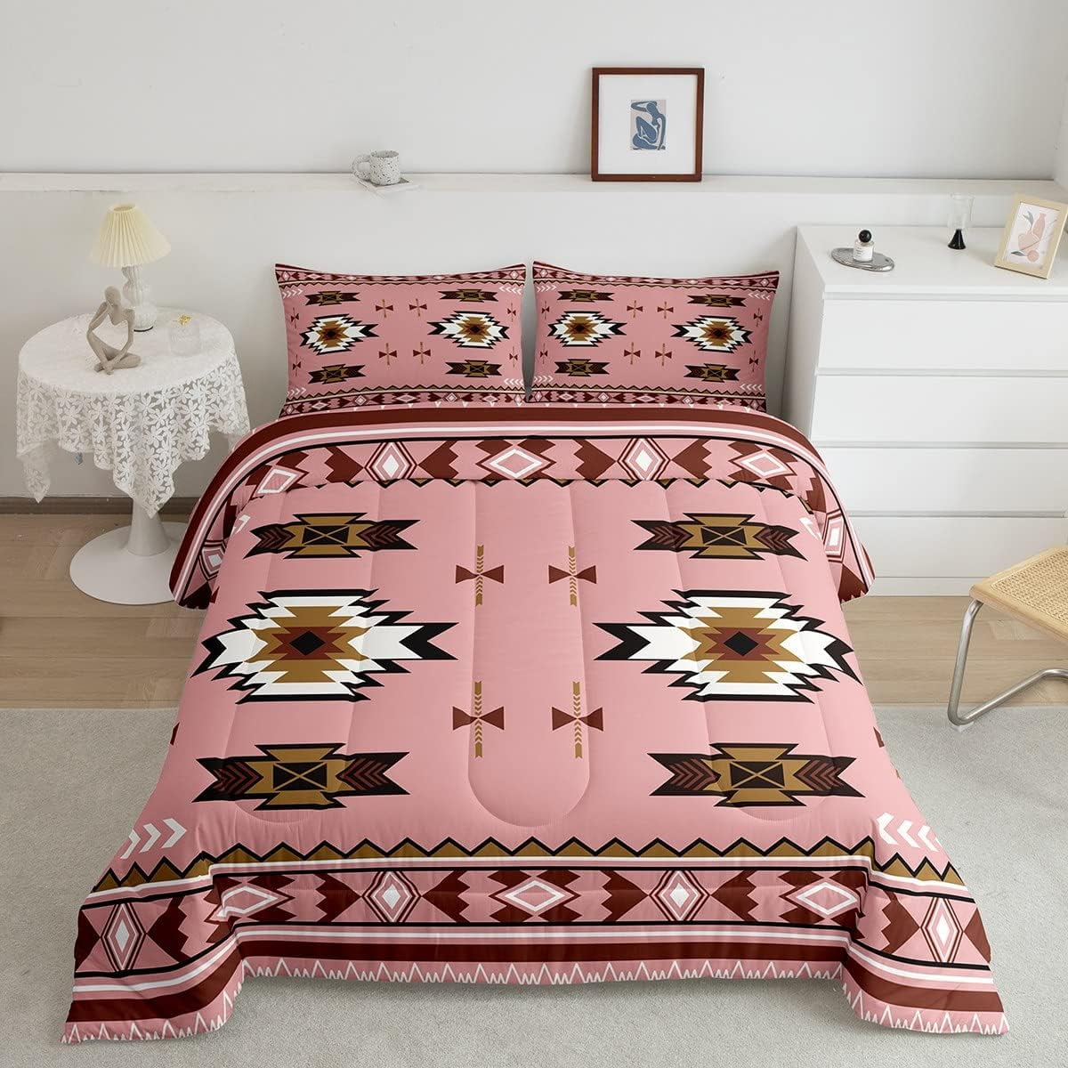 Western Bedding Sets Southwest Native Aztec Quilt for Women Men Exotic ...