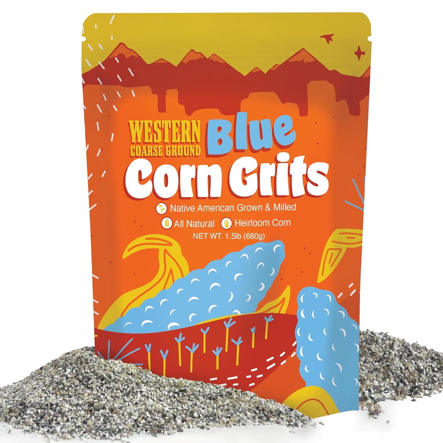 FishSki Provisions Western Blue Corn Grits, 1.5 lbs - Walmart.com