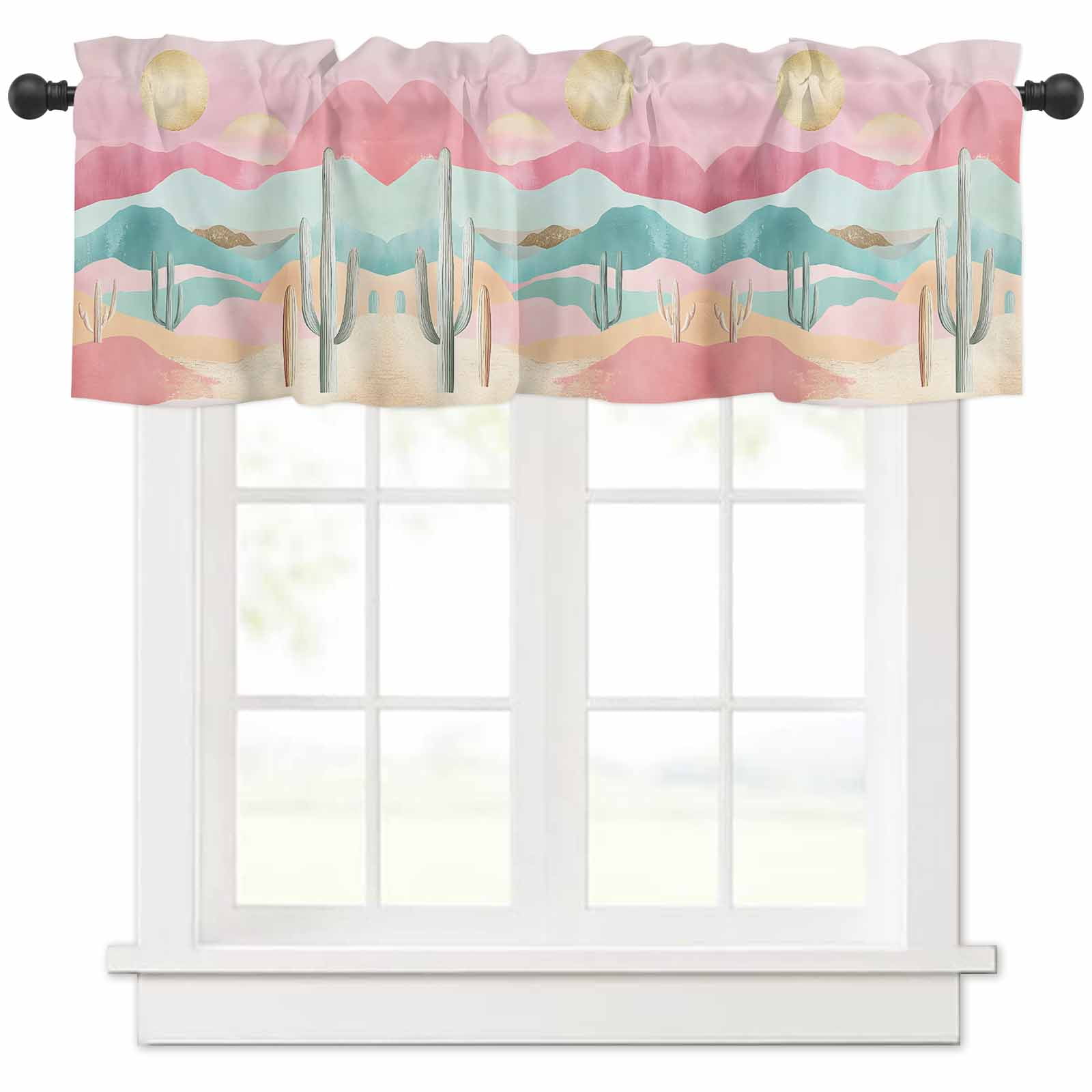 Western Boho Valances for Windows Farmhouse Kitchen Curtains Valances ...
