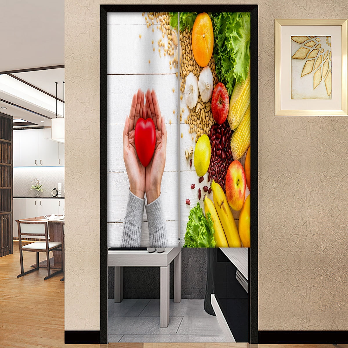 Western Breakfast Door Curtains Food Partition Curtain for Kitchen ...