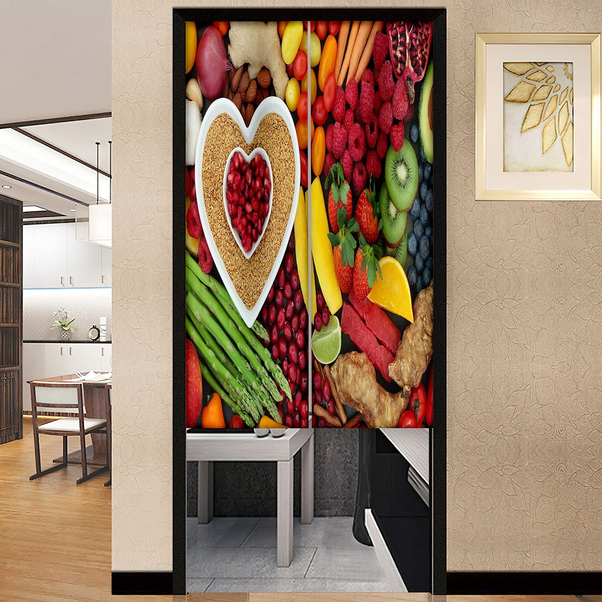 Western Breakfast Door Curtains Food Partition Curtain for Kitchen ...