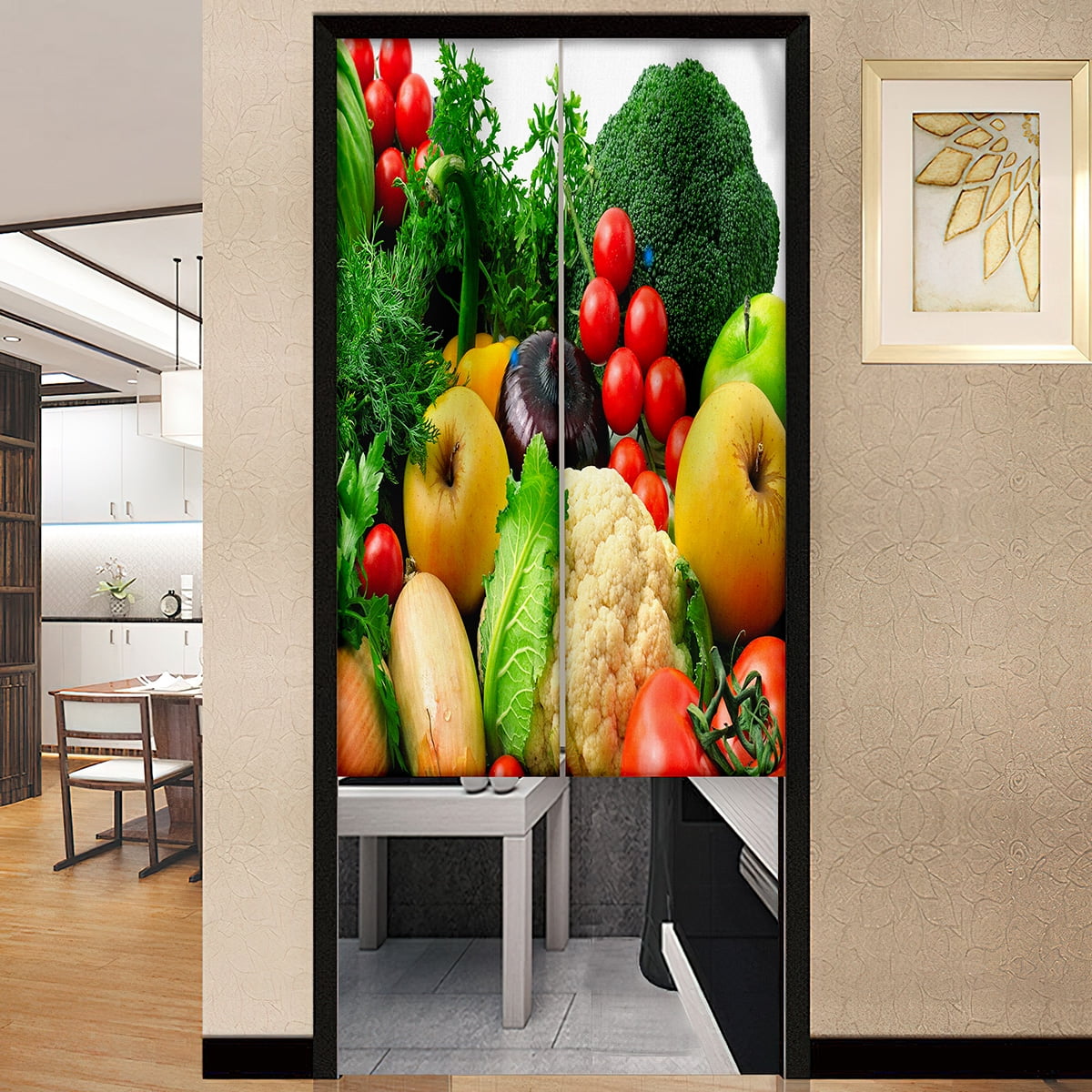 Western Breakfast Door Curtains Food Partition Curtain for Kitchen ...