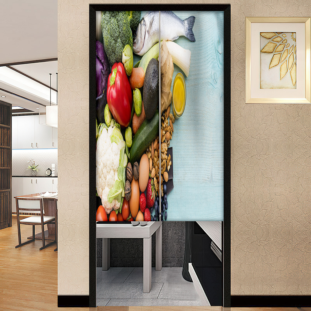 Western Breakfast Door Curtains Food Partition Curtain for Kitchen ...