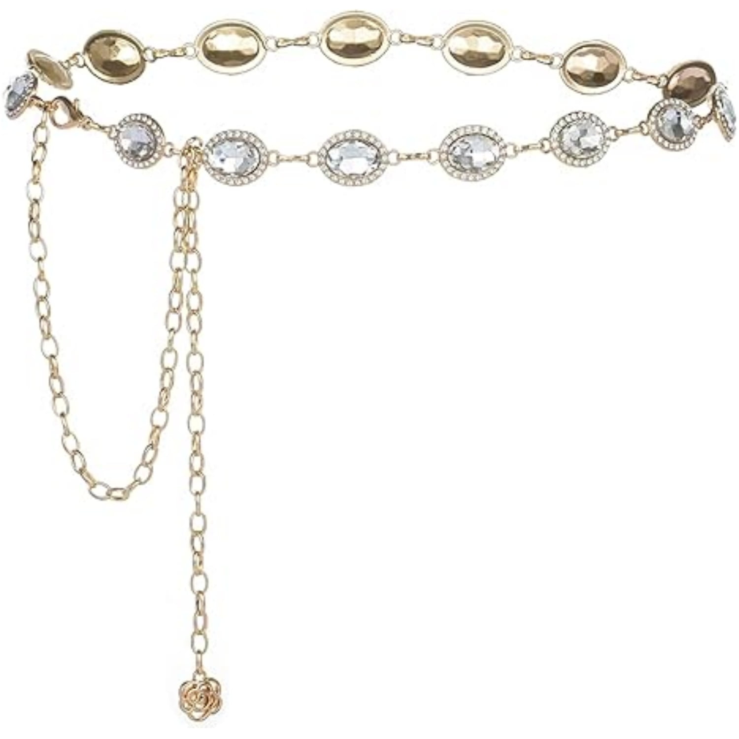 Western Chain Belt Girls Waist Belt Metal Link Belt Chain Belt Diamond ...