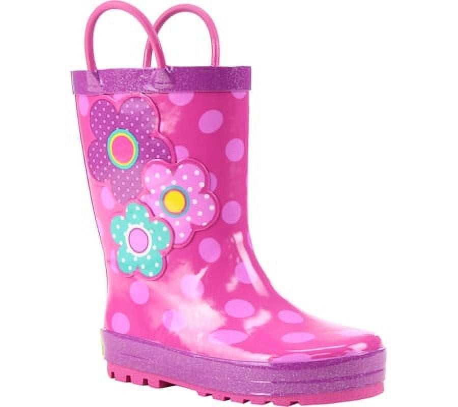 Western Chief Girls Waterproof Printed Rain Boot with Easy Pull on ...