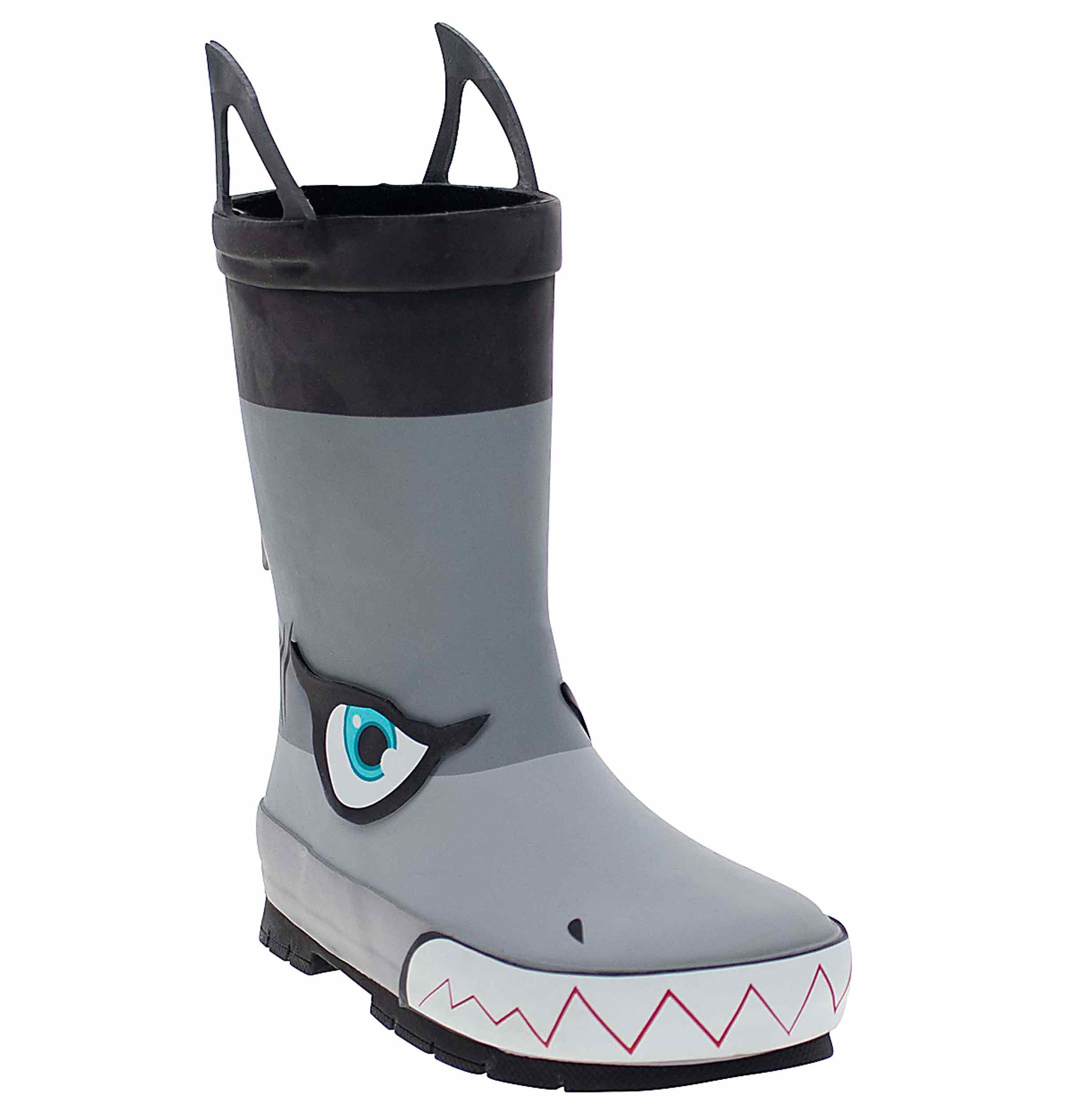 Western Chief SHAWN SHARK RAIN BOOT Grey - Walmart.com