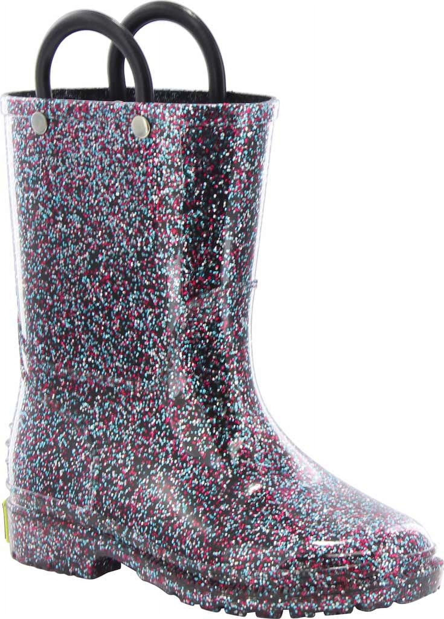 Western Chief Toddler and Little Kids Girls’ Glitter Rain Boots ...
