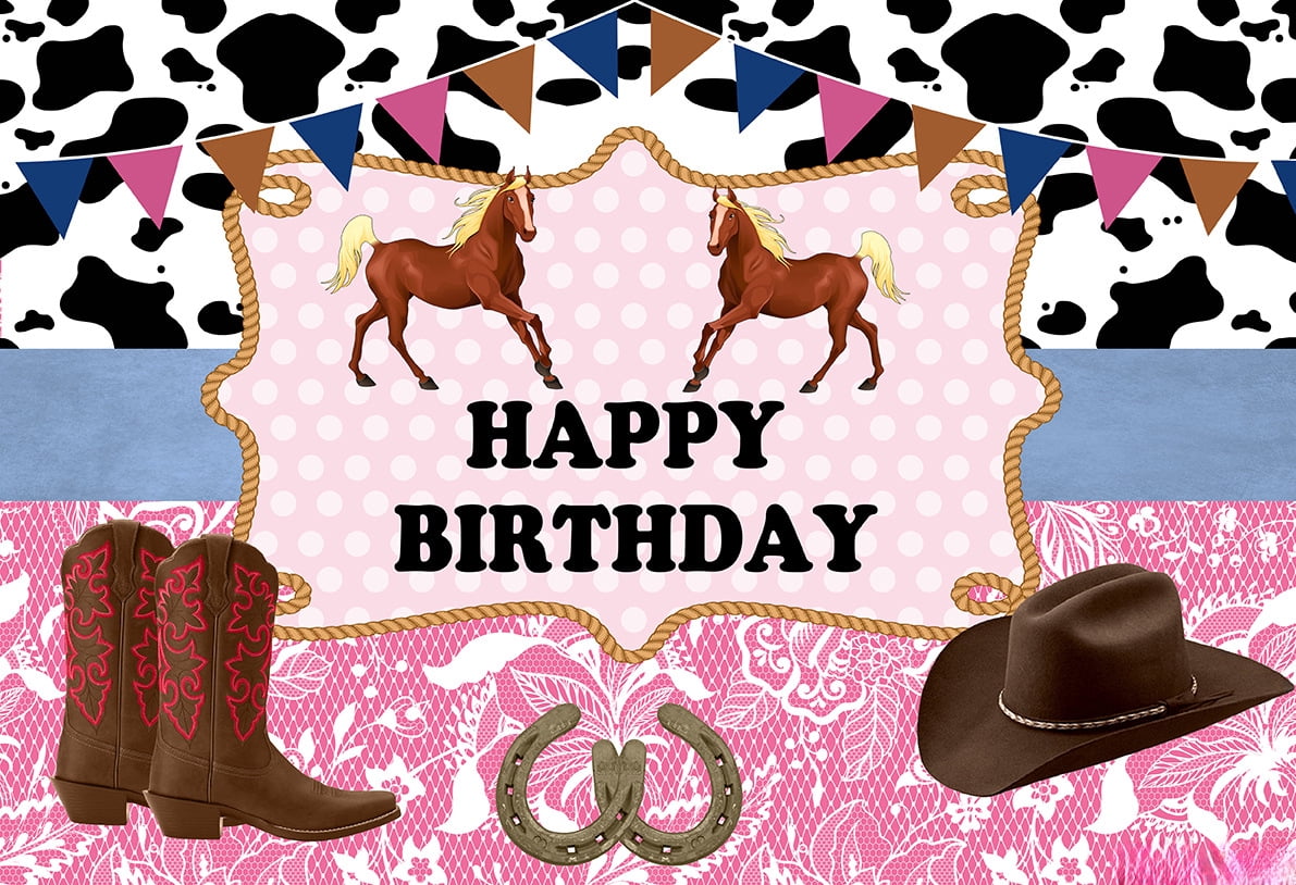 Western Cowboy Backdrop Western Party Decorations Wild West Vintage ...