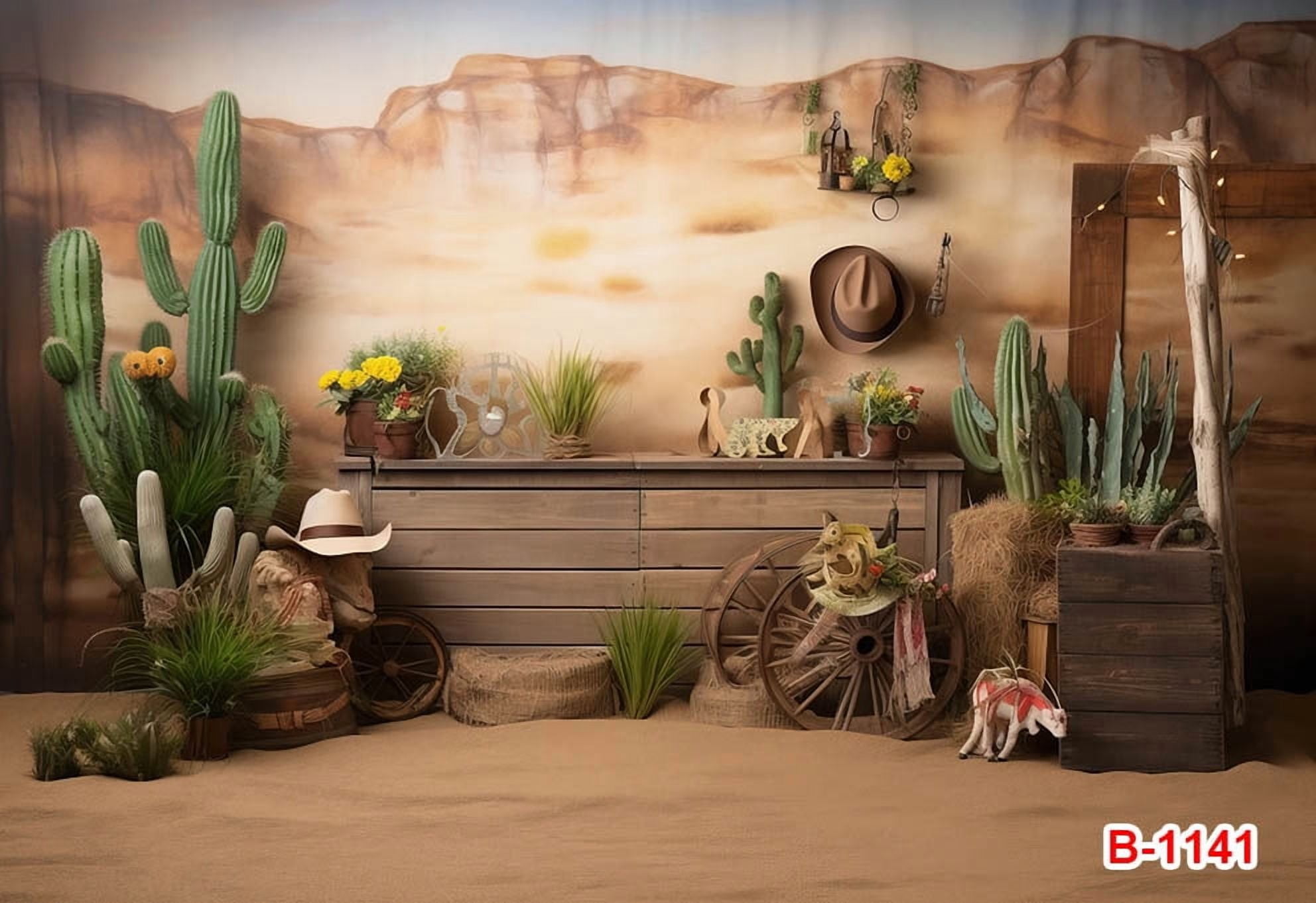 Western Cowboy Backdrop Western Party Decorations Wild West Vintage ...