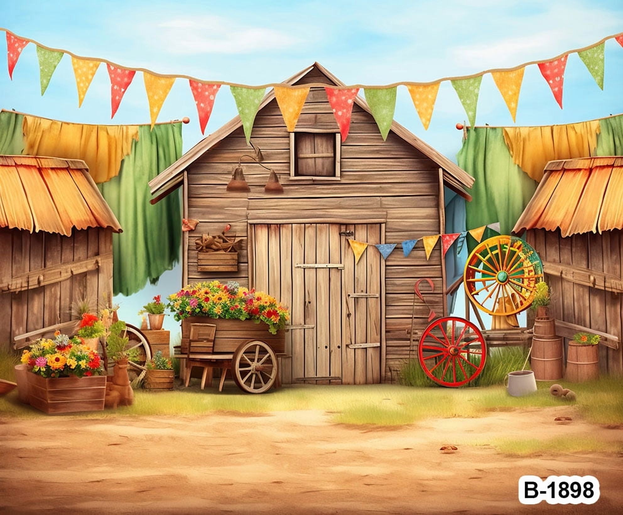 Western Cowboy Backdrop Western Party Decorations Wild West Vintage ...