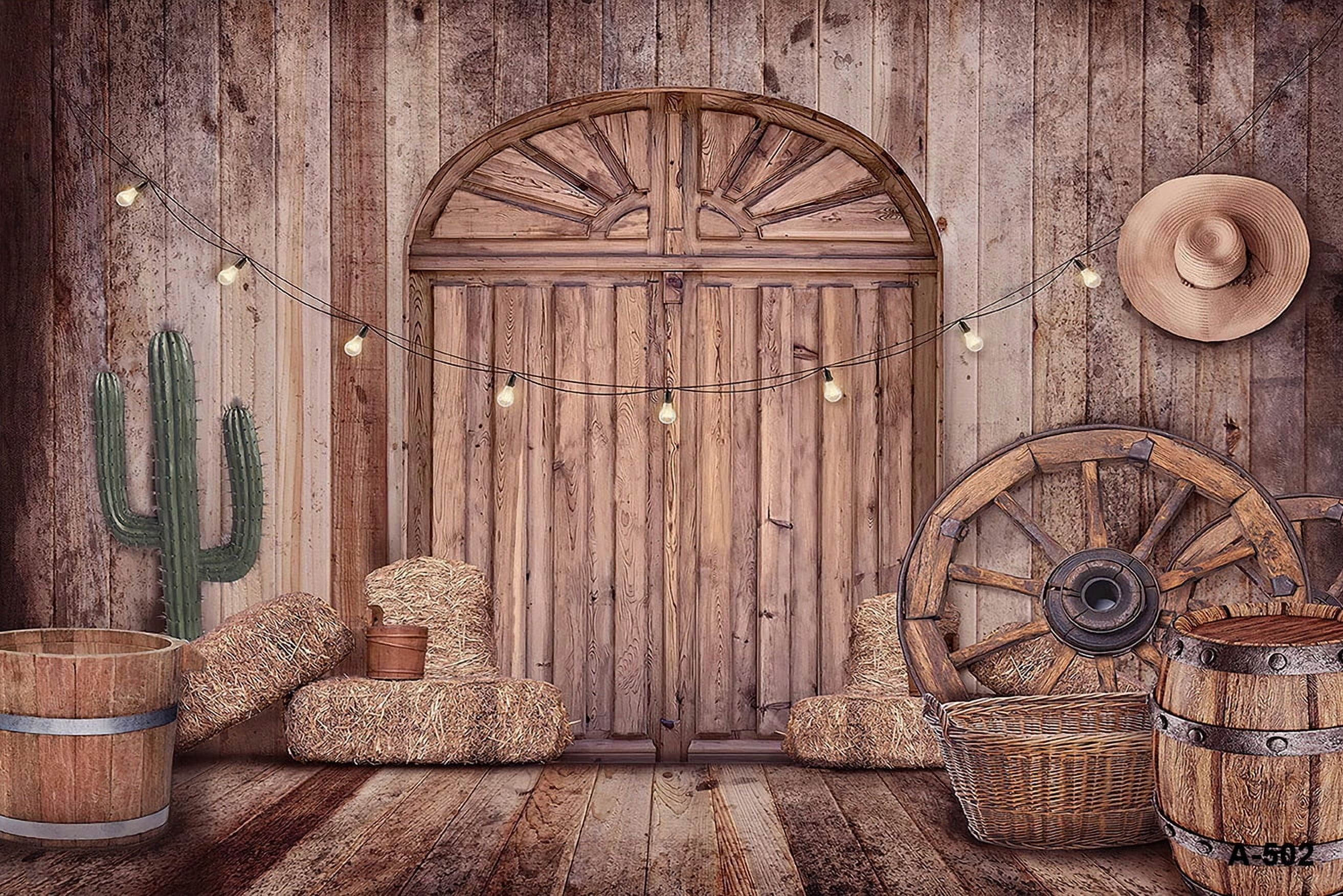 Western Cowboy Backdrop Western Party Decorations Wild West Vintage ...