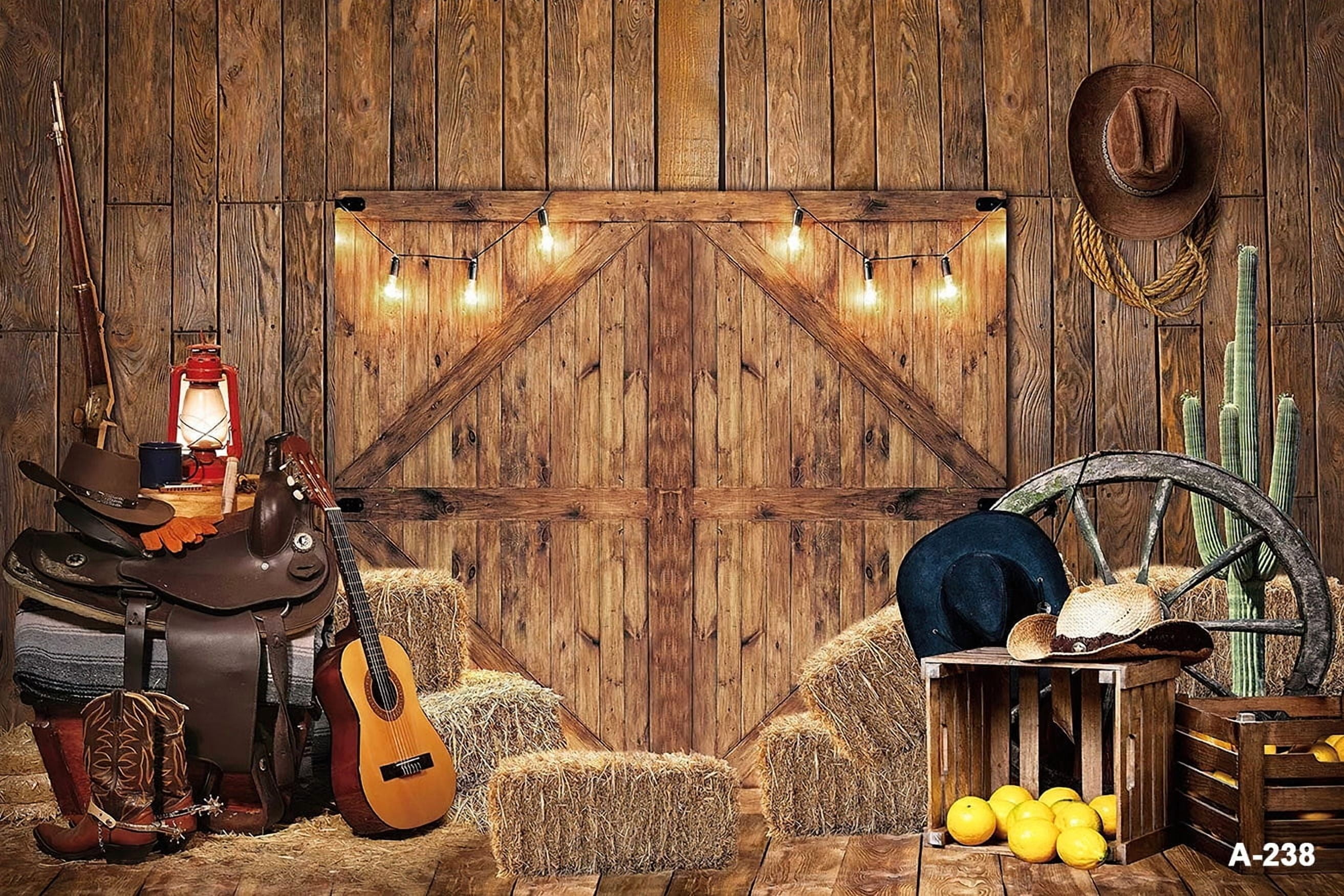 Western Cowboy Backdrop Western Party Decorations Wild West Vintage ...