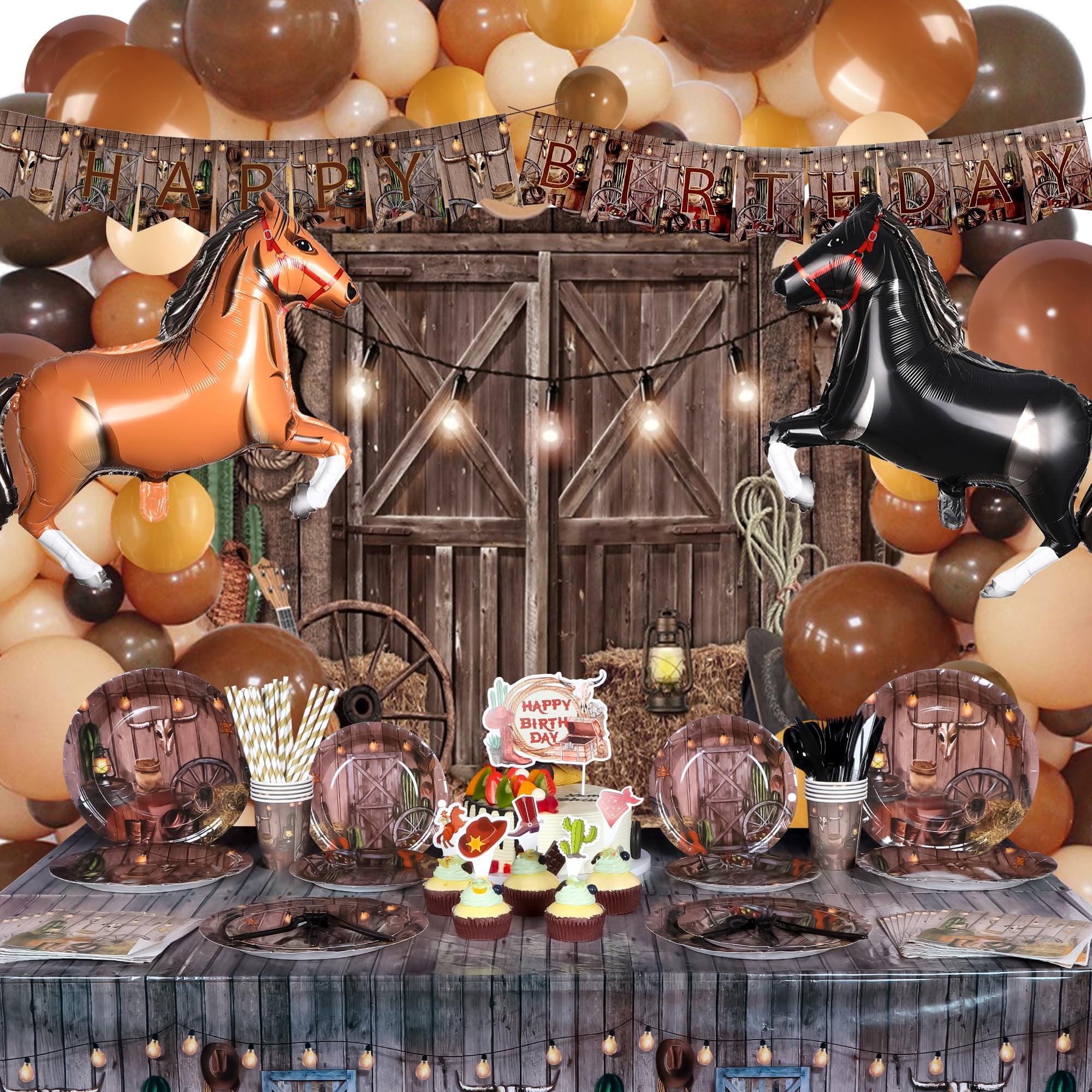 Western Cowboy Birthday Party Supplies, Cowboy Birthday MHD1Party ...