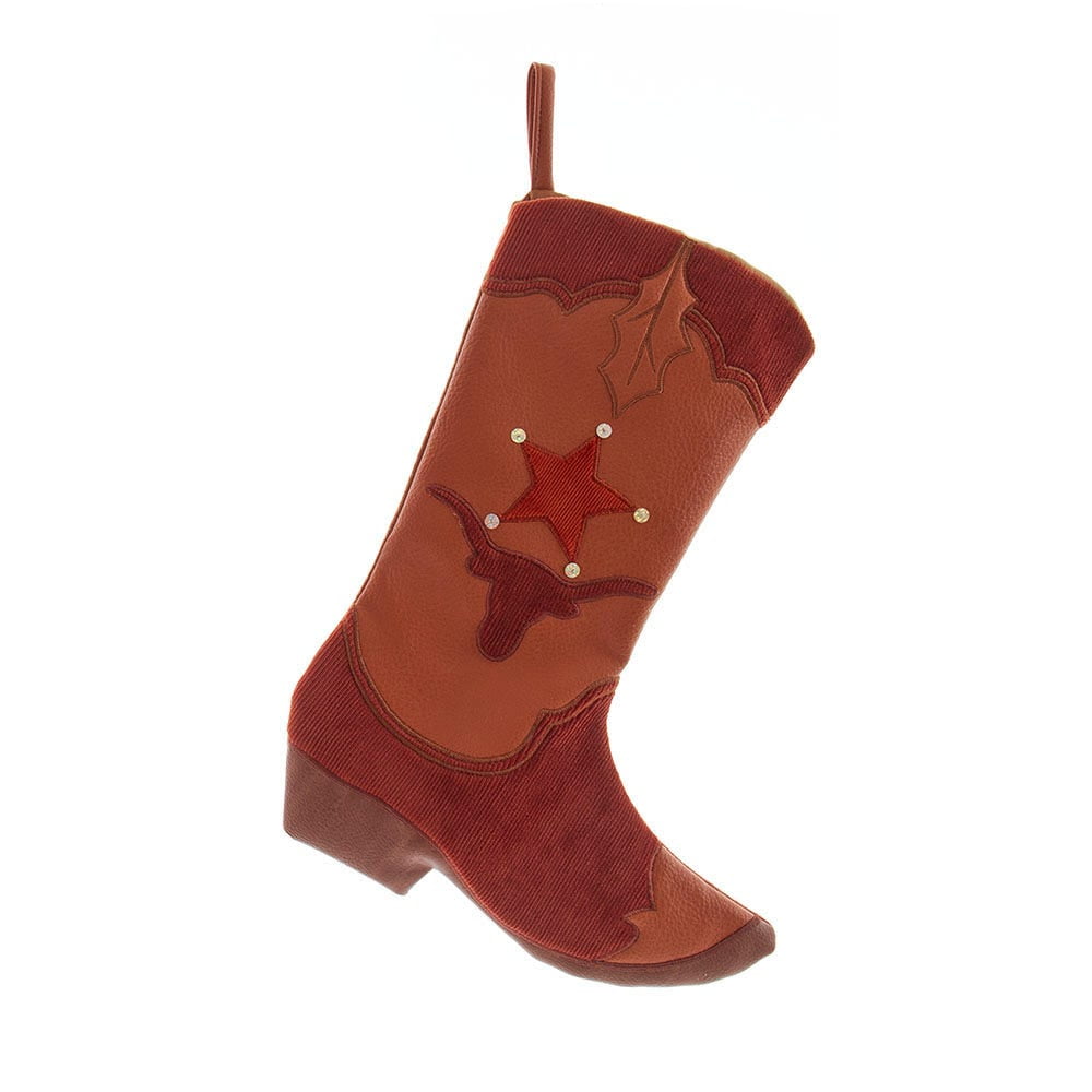 Western Cowboy Boot Applique Stocking - Walmart.com