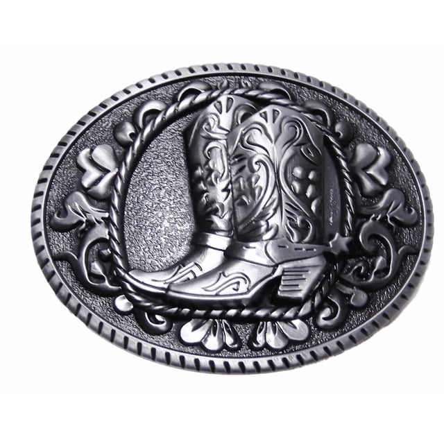 Western Cowboy Boots Metal Belt Buckle - Walmart Business Supplies