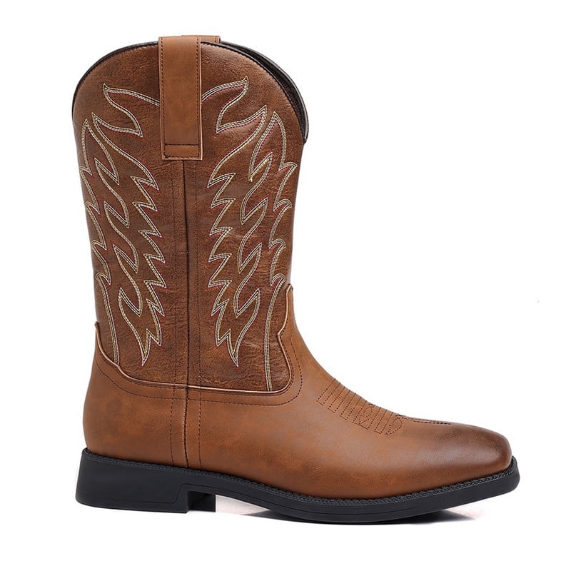 Western Cowboy Boots for Men Breathable Water Repellent Quick Dry Non ...