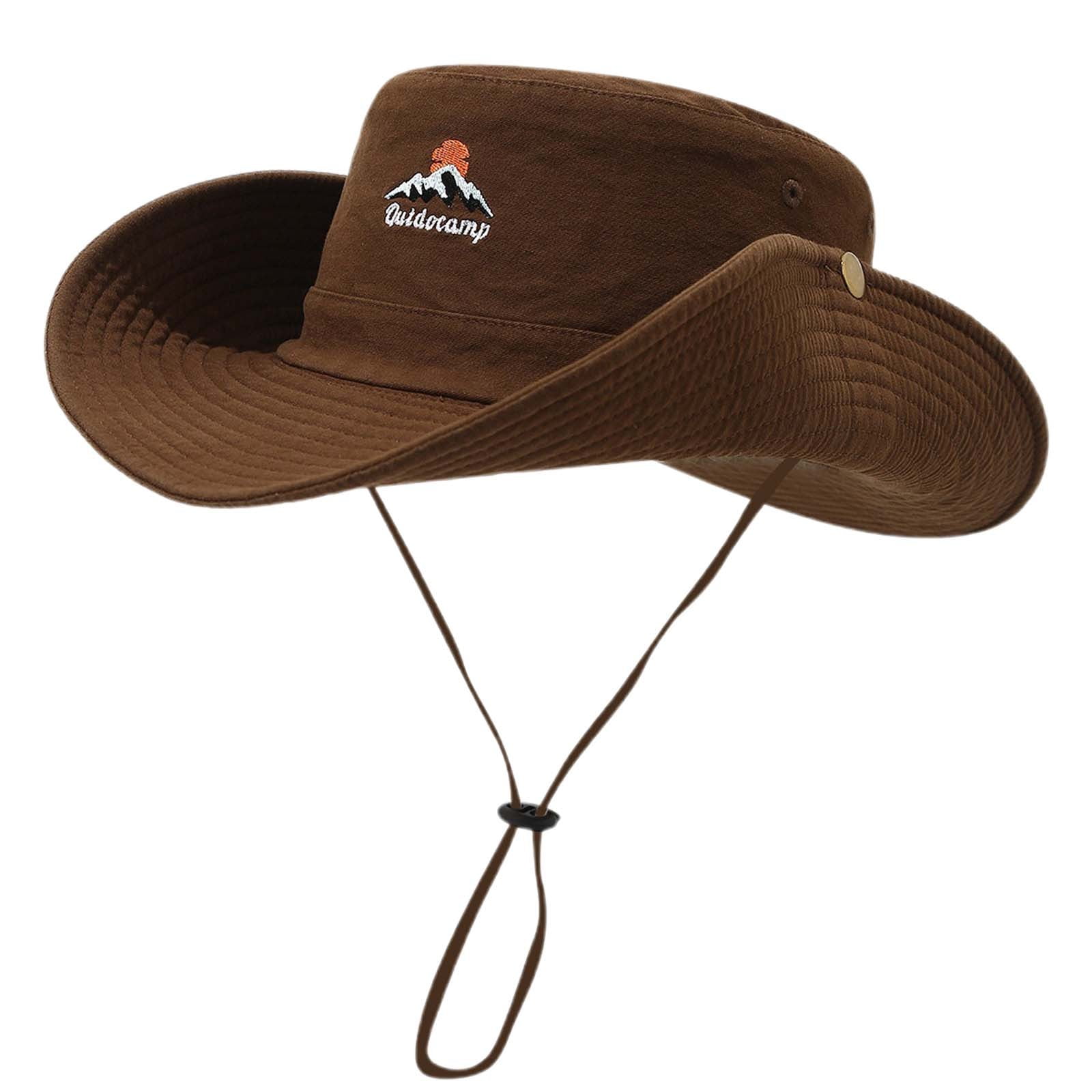 Western Cowboy Camping Hat for Men and Women - Spring/Summer, Wide Brim ...