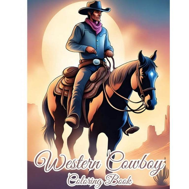 coloring book cowboy