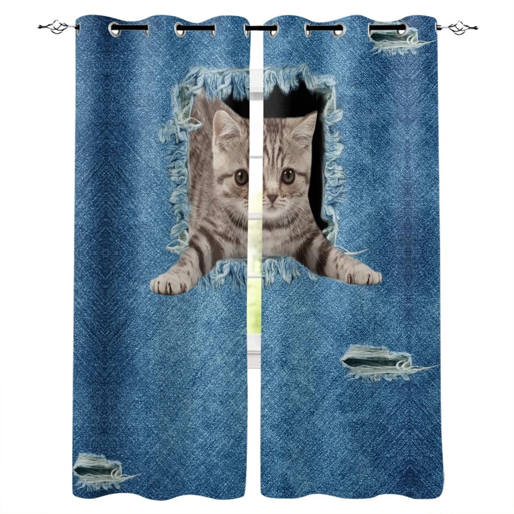 Western Cowboy Elements Country Style Window Curtain Living Room ...