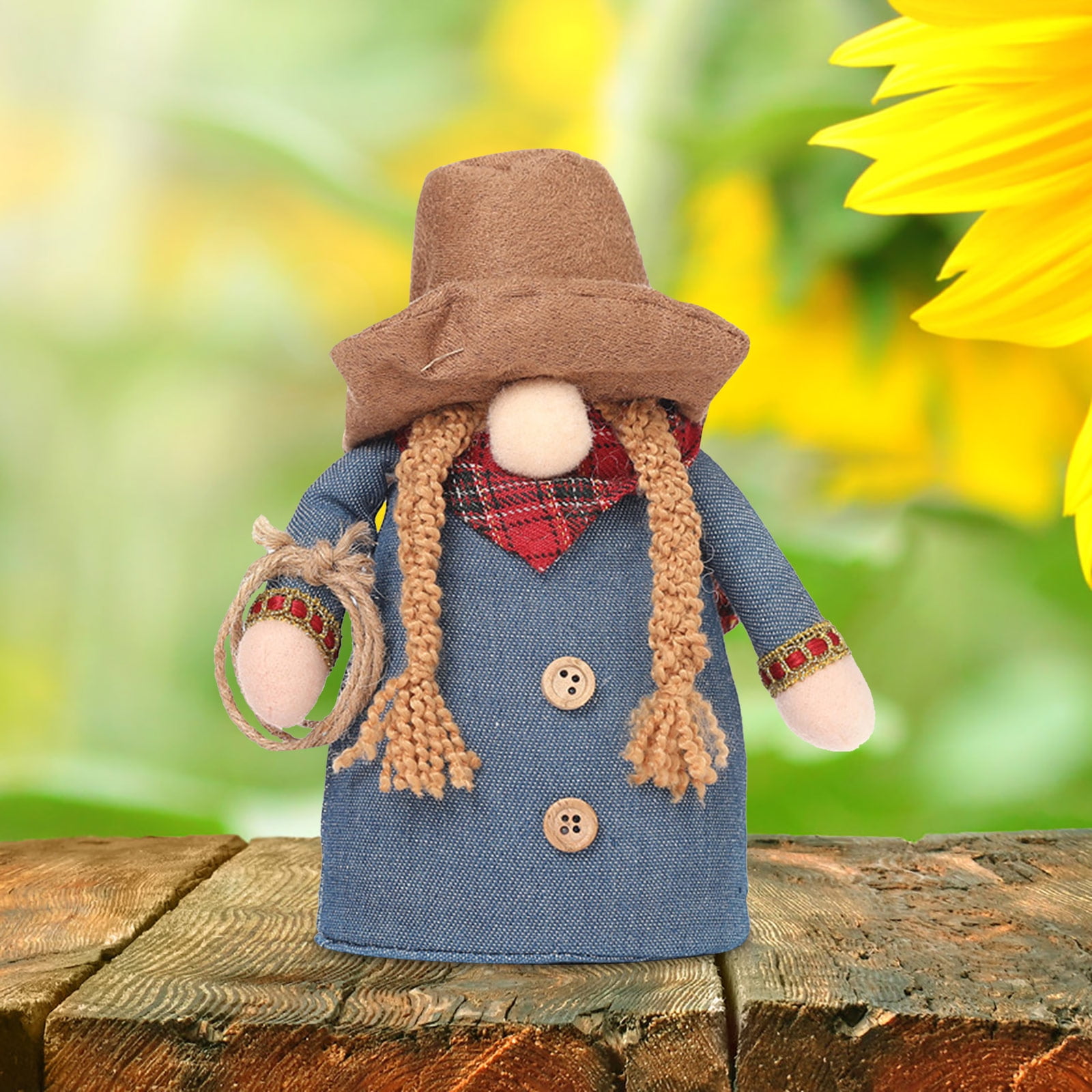 Western Cowboy Hat Country Style Doll Rope Doll New Home Decor ...