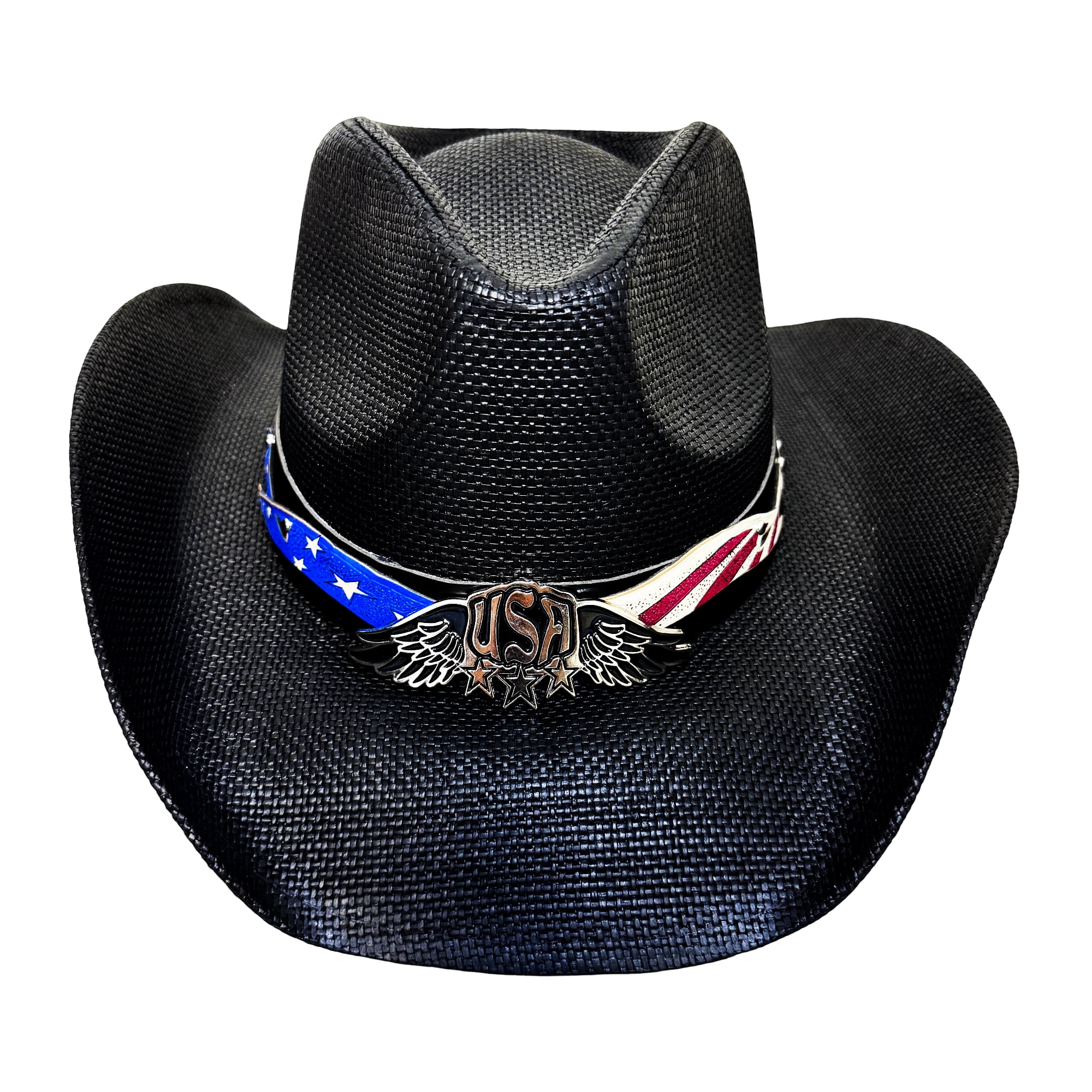 Western Cowboy Hat Features Wide Brim for Sun Protection Belt Buckle ...
