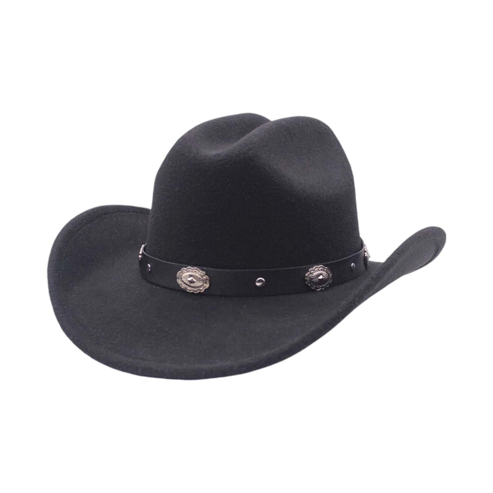 Western Cowboy Hat For Men Women Vintage Style Rodeo Outfit Accessory ...