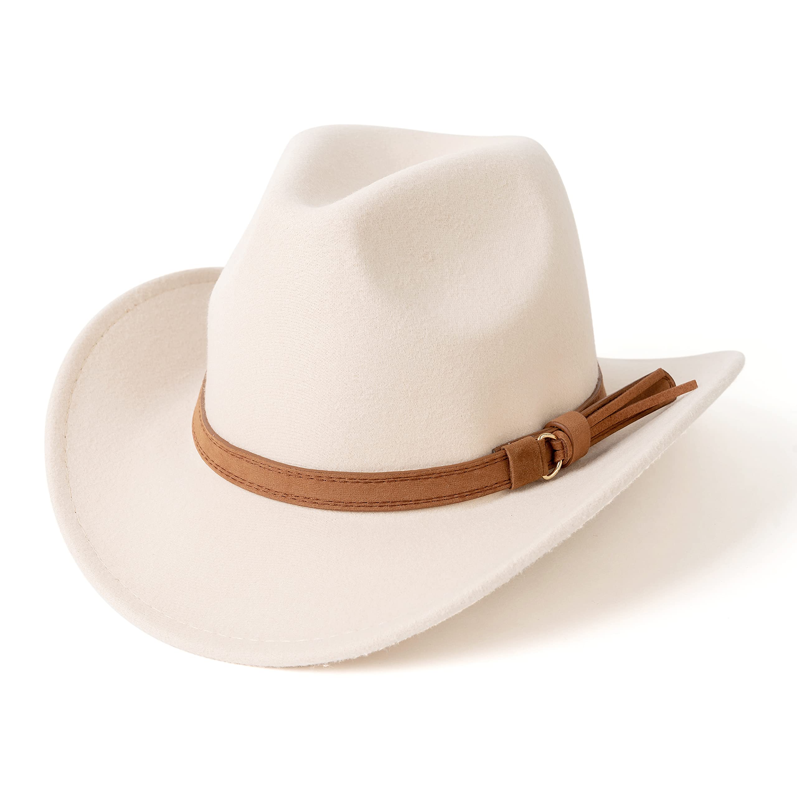 Western Cowboy Hat Wide Brim Outdoor Fedora Hat - Walmart.com
