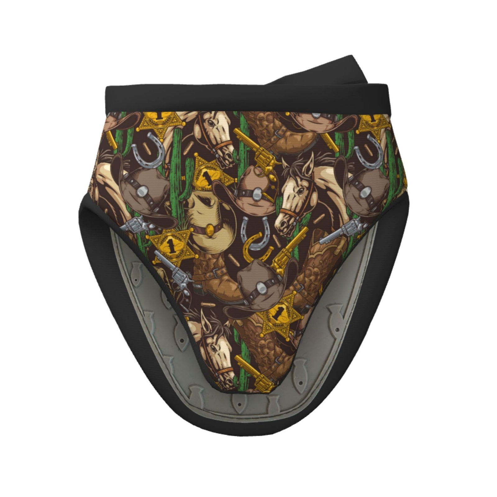 Western Cowboy Horse Cowboy Hat Oven Mitts Heat Resistant with Hanging ...