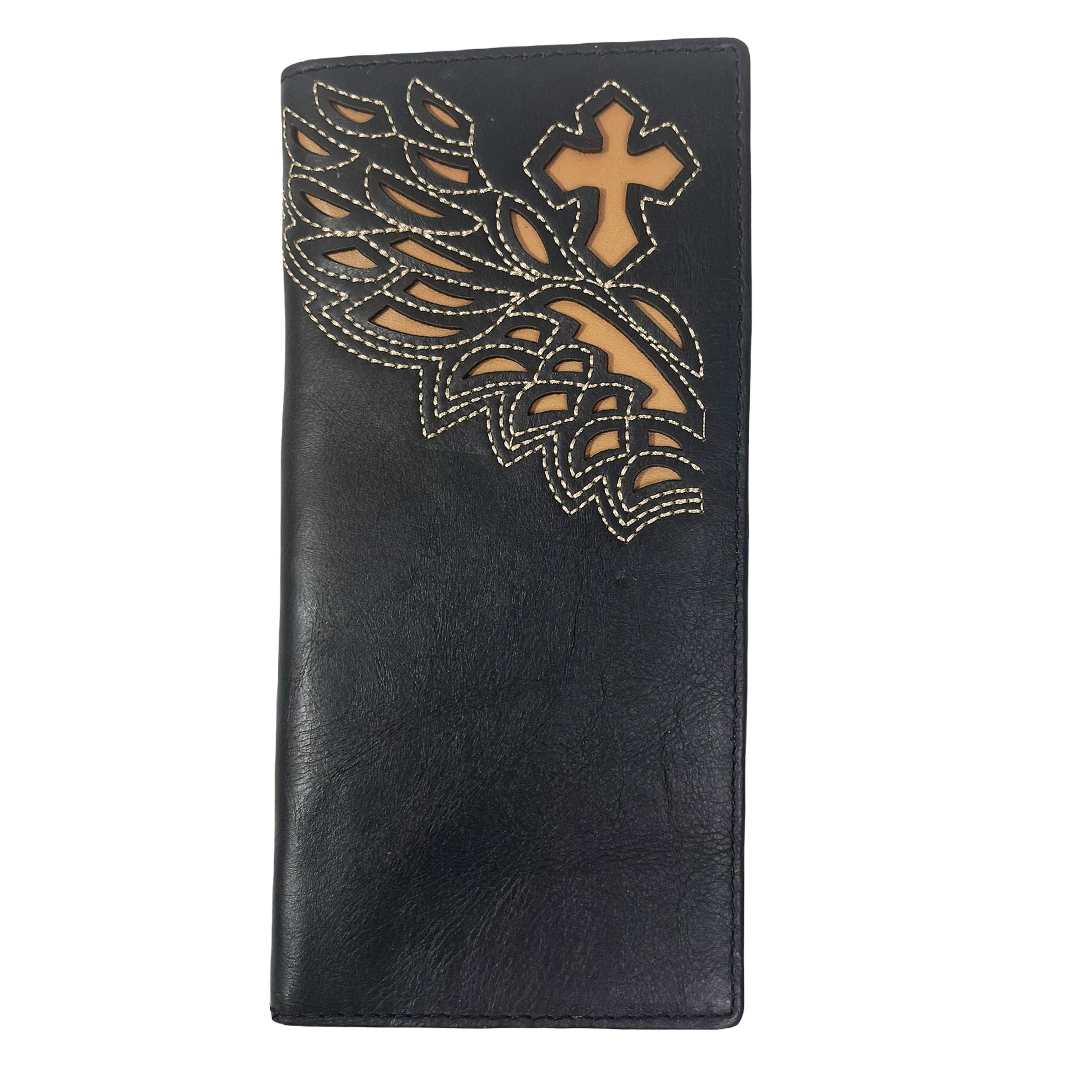 Western Cowboy Leather Long Wallets for Rodeo Star - Walmart.com