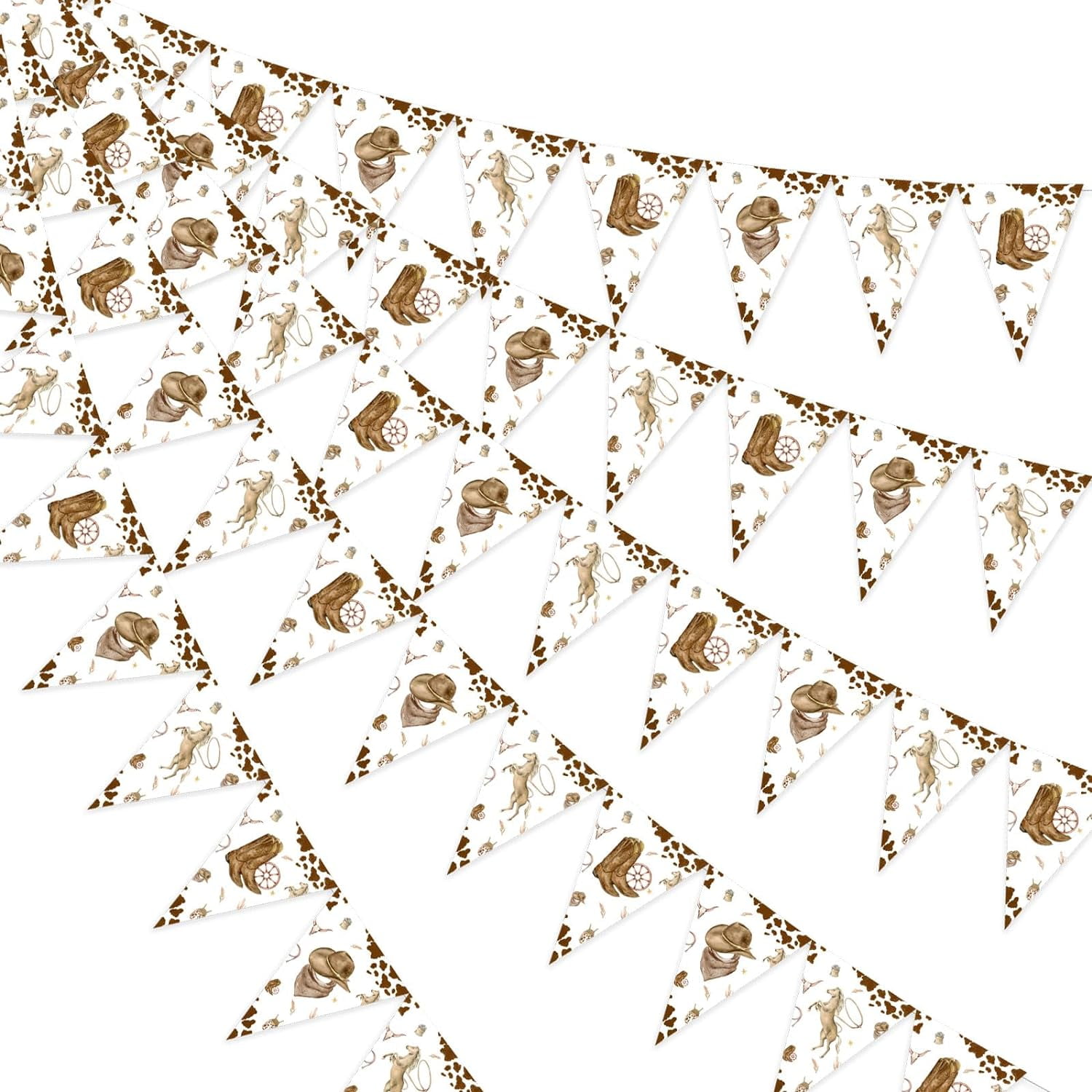 Western Cowboy Party Decorations Cowboy Pennant Banner Party Supplies ...