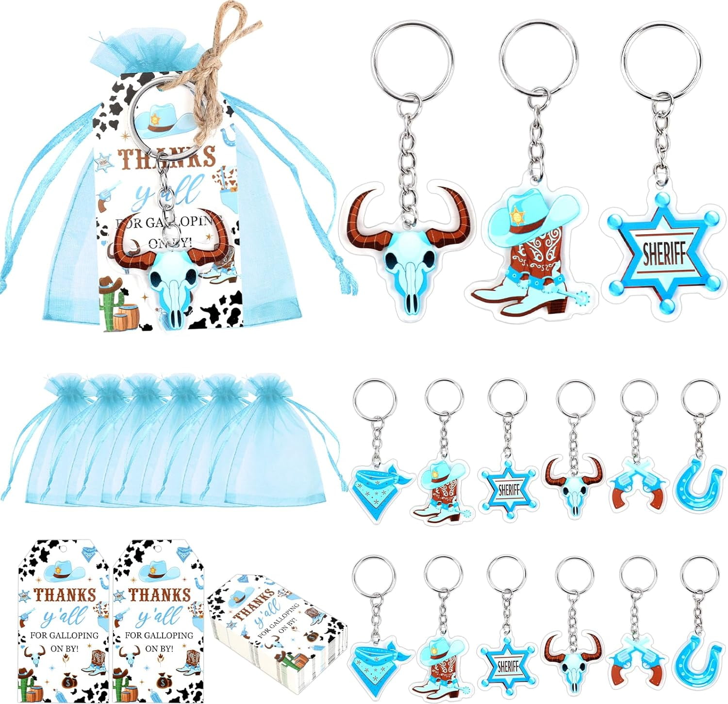 Western Cowboy Party Favors, 72pcs Cowboy Baby Shower Favors Bags ...