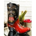 Western Cowboy Patriotic US Flag Liberty Bell Eagle Cowboy Boot Money ...