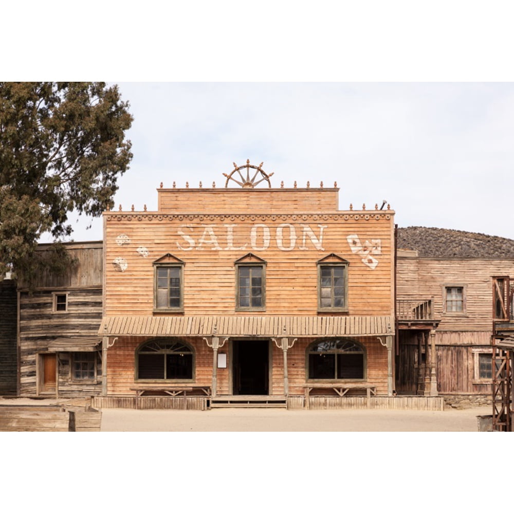 Western Cowboy Photography Backdrop Wild West Rustic Farm Barn Wood ...