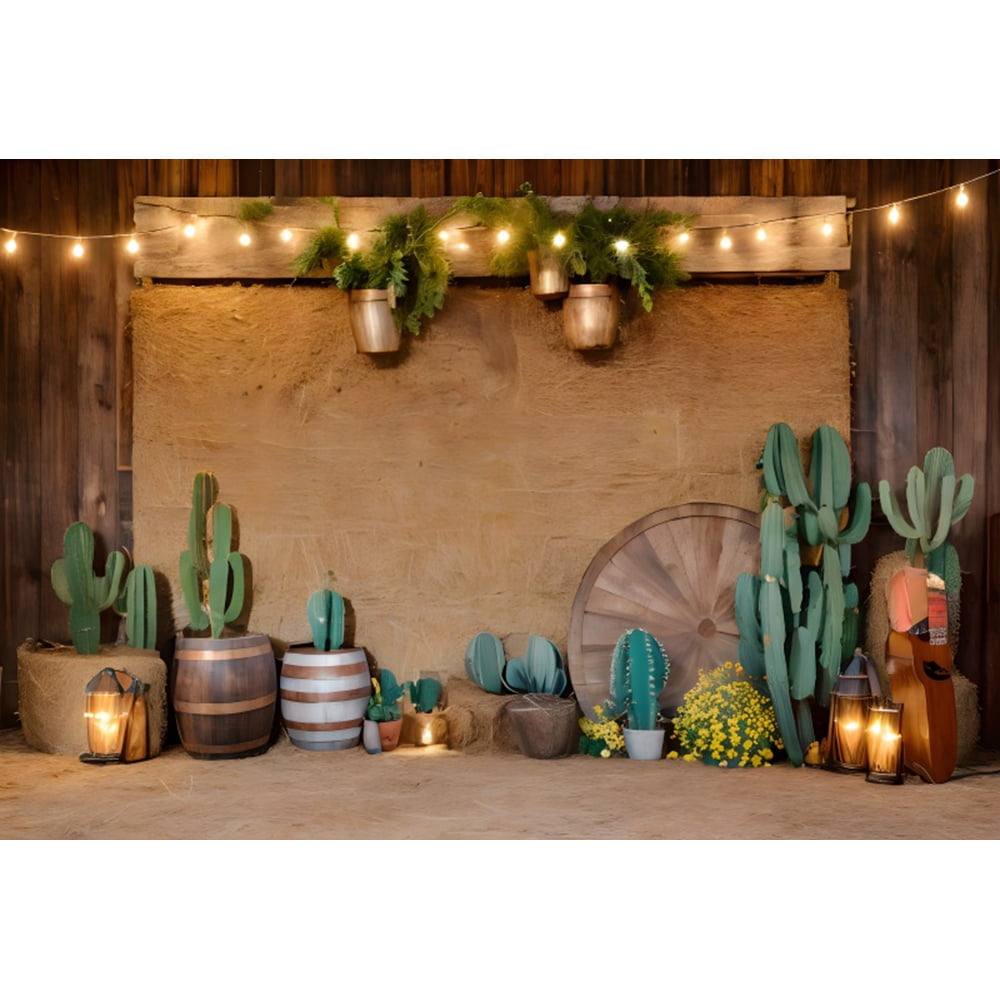 Western Cowboy Photography Backdrop Wild West Rustic Farm Barn Wood ...