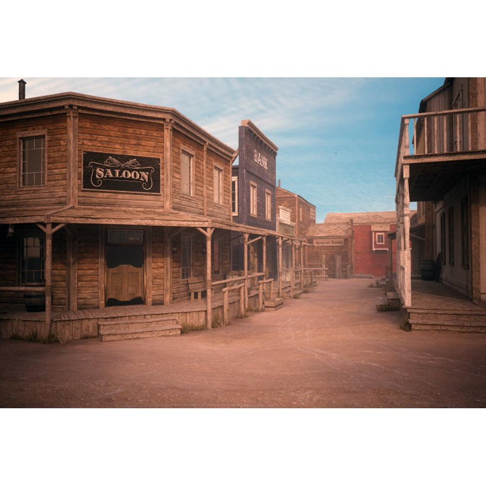 Western Cowboy Photography Backdrop Wild West Rustic Farm Barn Wood ...