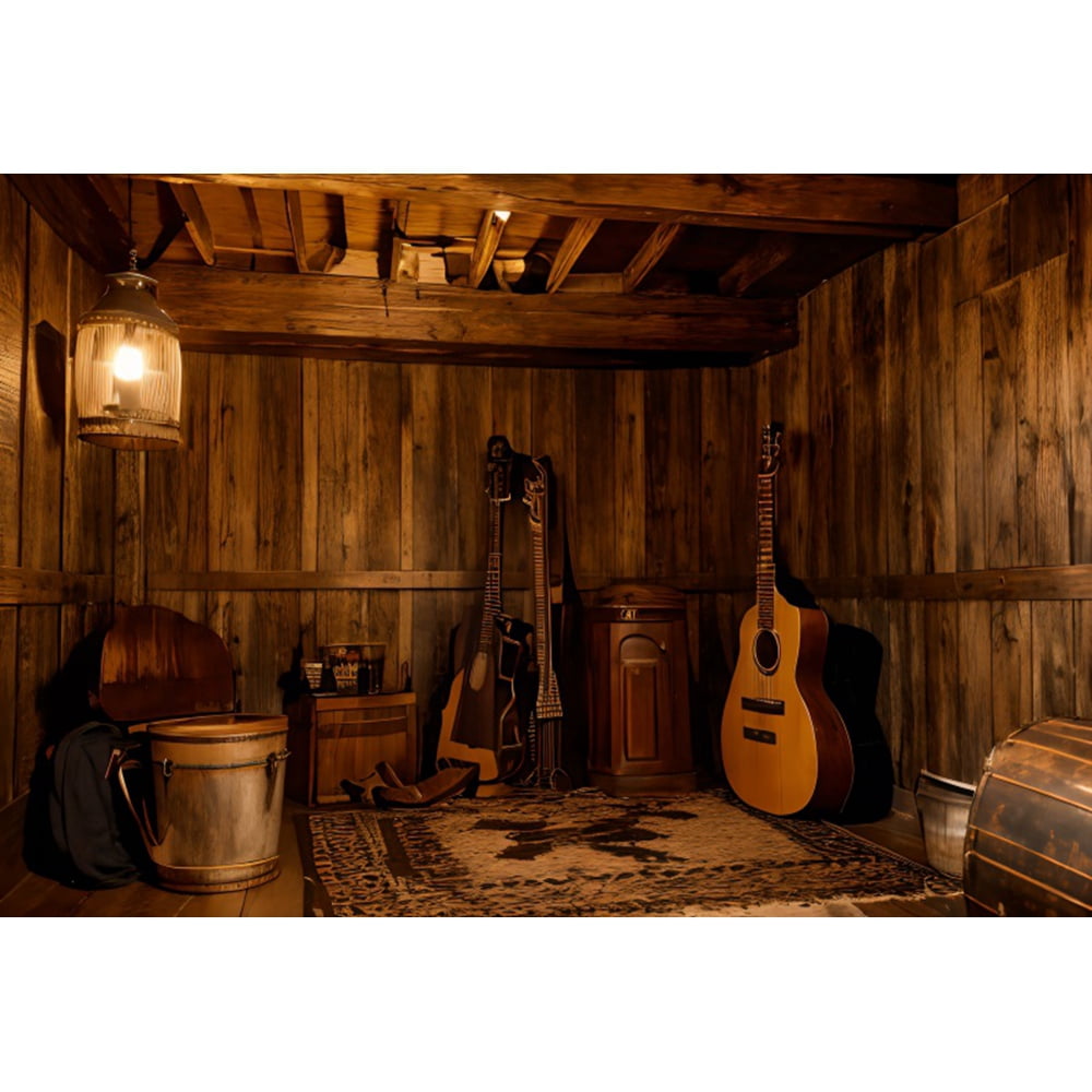Western Cowboy Photography Backdrop Wild West Rustic Farm Barn Wood ...