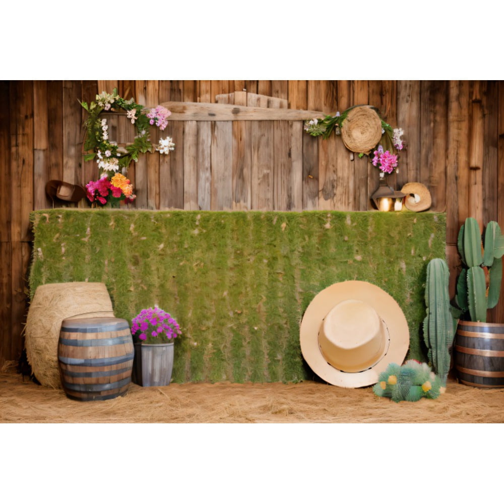Western Cowboy Photography Backdrop Wild West Rustic Farm Barn Wood ...